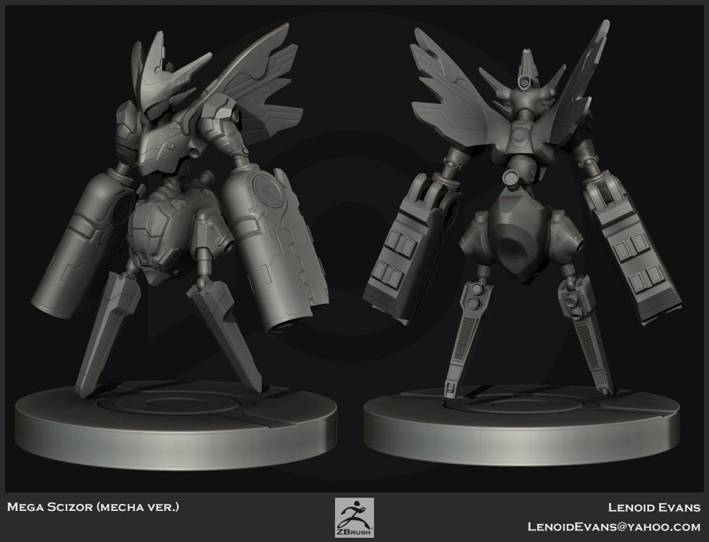 Mega Scizor (mecha ver.) — polycount