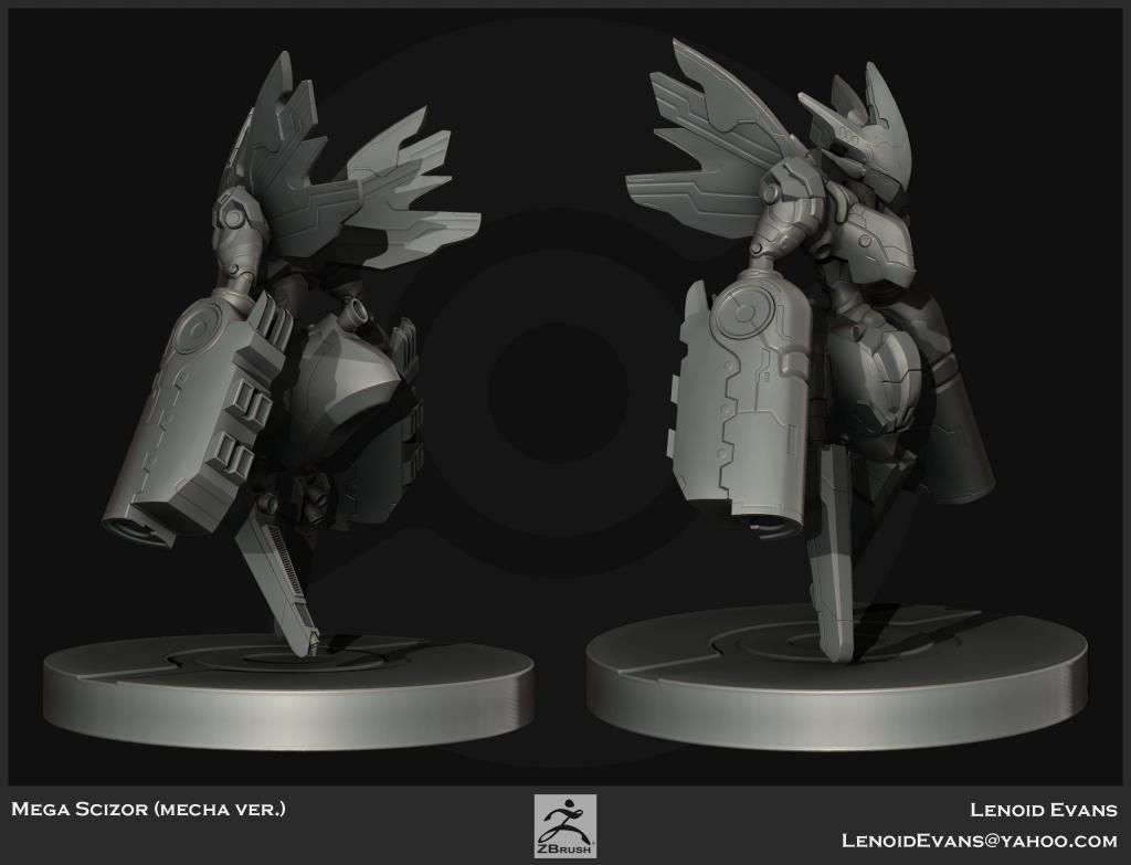 Mega Scizor (mecha ver.) — polycount