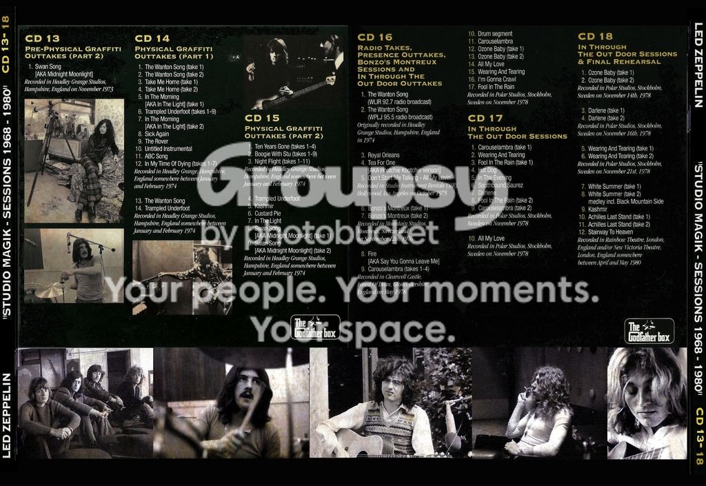 LED ZEPPELIN - STUDIO MAGIK SESSIONSS 1968-1980 (18CD) - USB