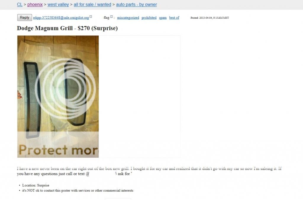 some people and their grille's | Custom Dodge Magnum Forums